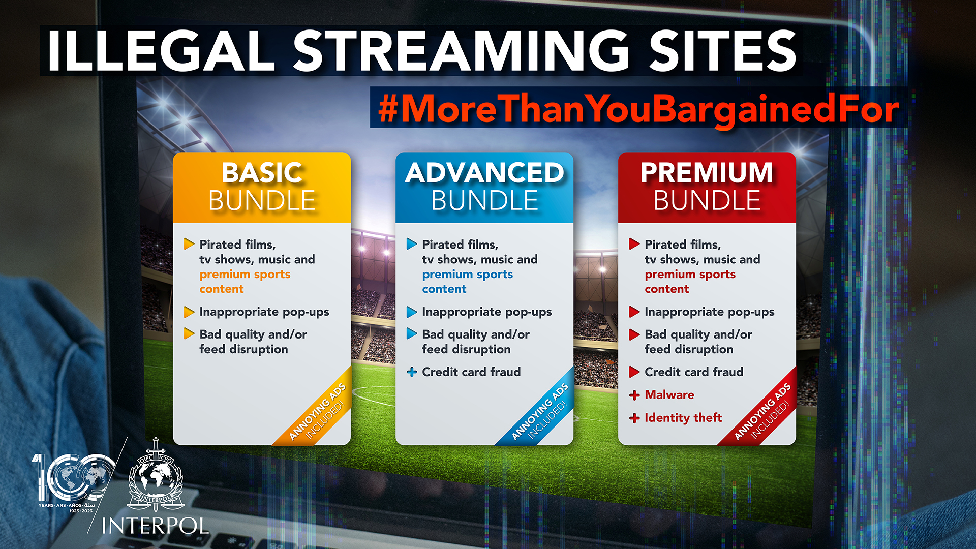 Interpol's #MoreThanYouBargainedFor piracy awareness campaign ...