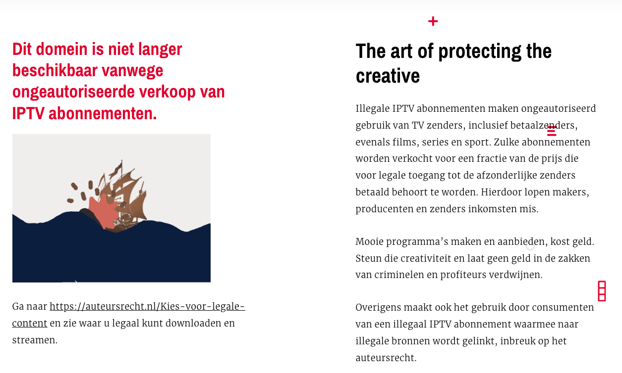 Netherlands: Three pirate domains turned over to BREIN, closing a ...